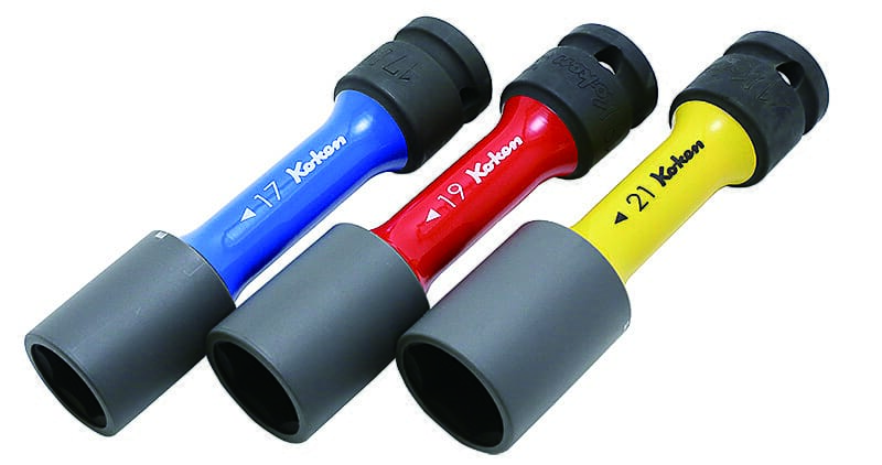 Koken 14201M Impact Thin Walled Wheel Nut Socket Set 1/2"Dr 3pc (for A ...