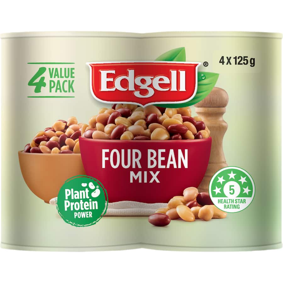 Edgell Four Bean Mix 4 pack 500g – SmartfoxNZ