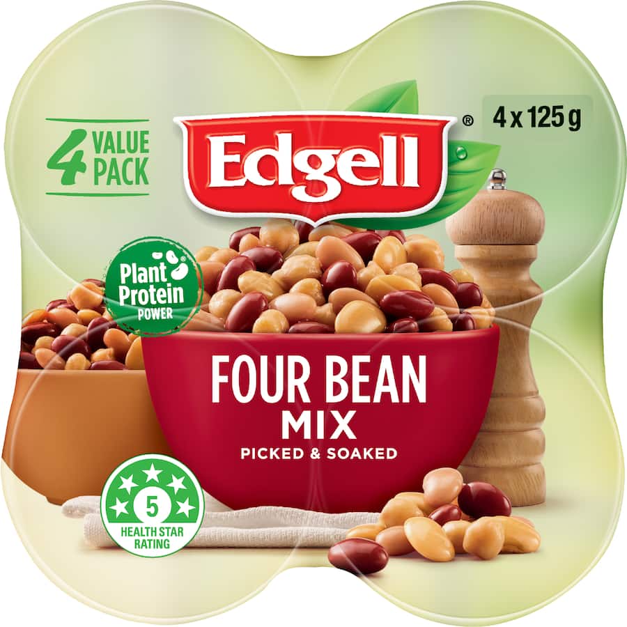 Edgell Four Bean Mix 4 pack 500g – SmartfoxNZ
