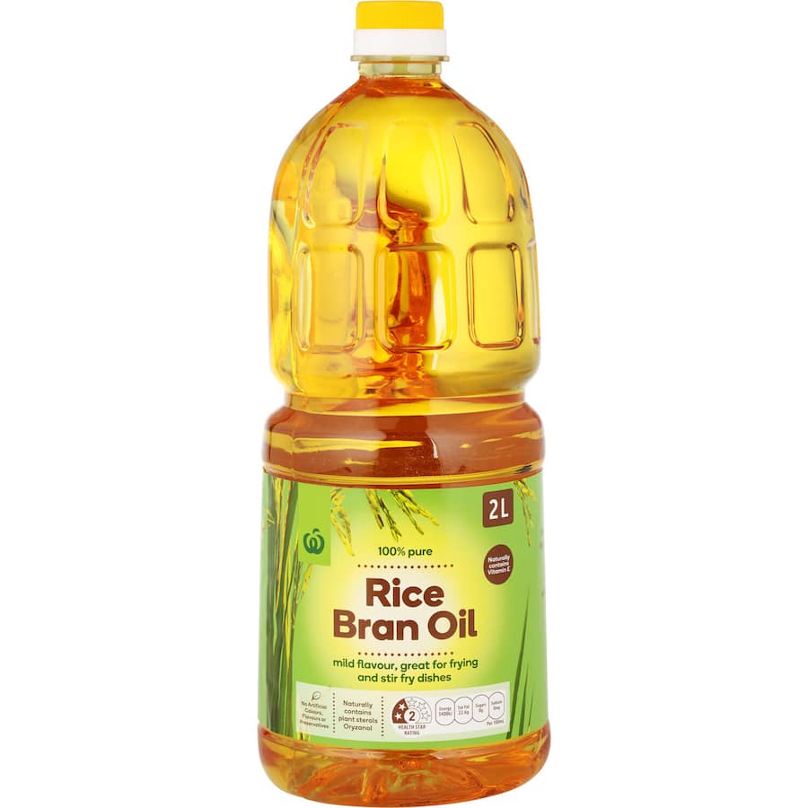 Woolworths Rice Bran Oil 2L – Perfect for High-Temperature Cooking ...