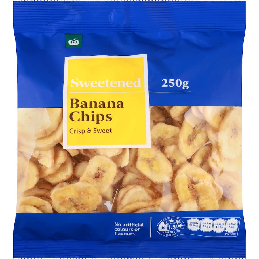 Woolworths Banana Chips 250g - Deliciously Crunchy Snack – SmartfoxNZ