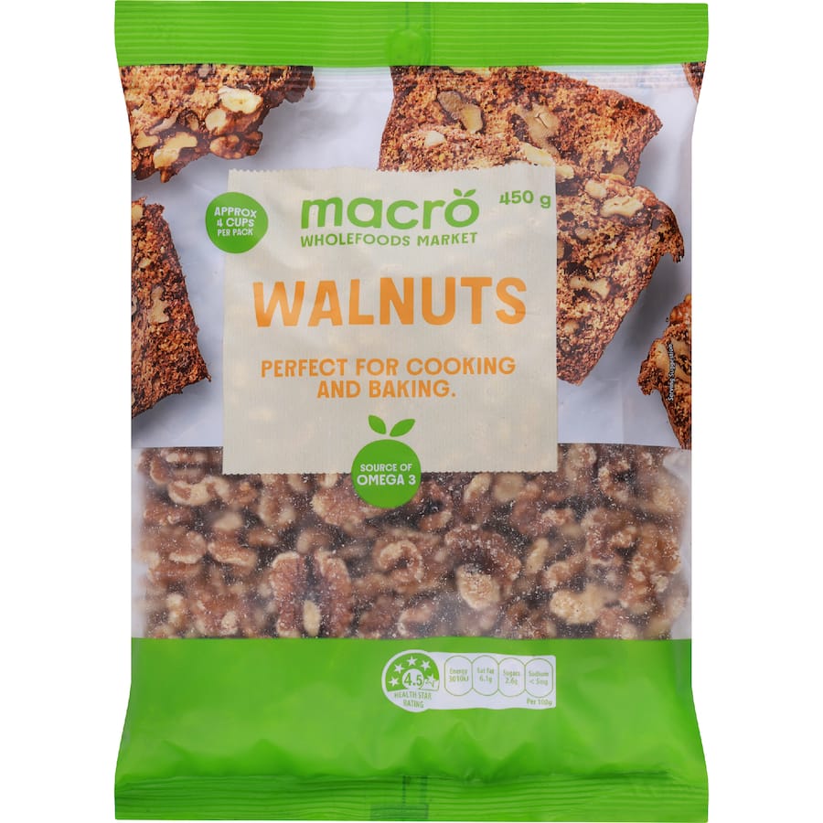 Macro Walnuts Natural - 450g – SmartfoxNZ