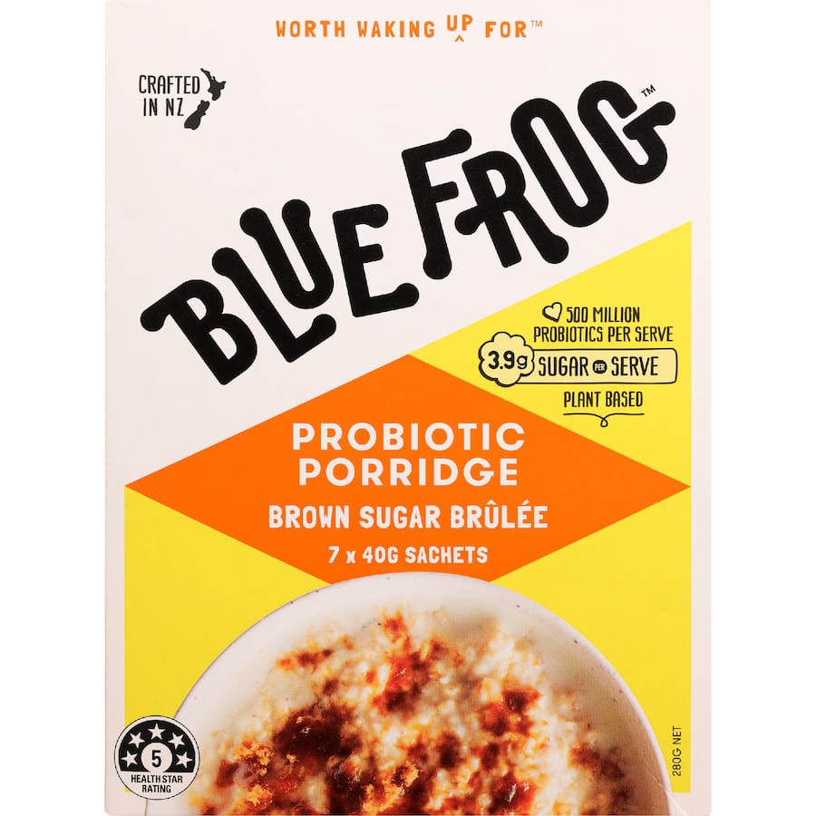 Blue Frog Porridge Brown Sugar Brulee - 7 x 40g – SmartfoxNZ