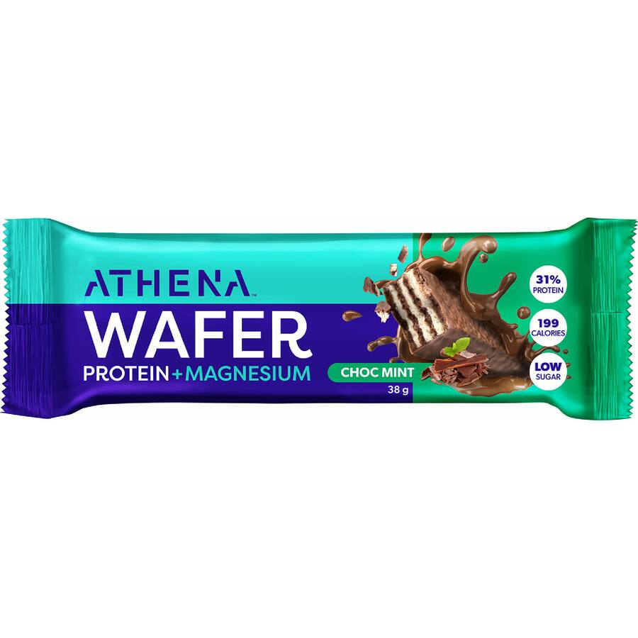 Athena Protein Wafer Choc Mint - Delicious High Protein Snack – SmartfoxNZ