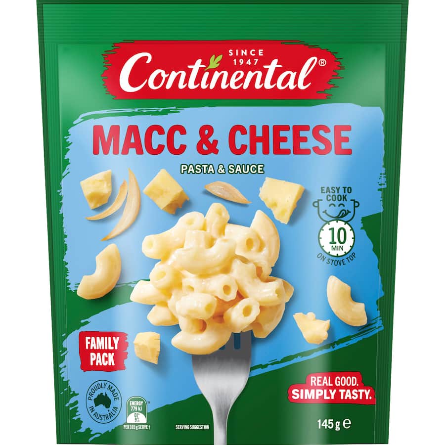 Continental Pasta & Sauce Macc & Cheese - Creamy Comfort Food – SmartfoxNZ