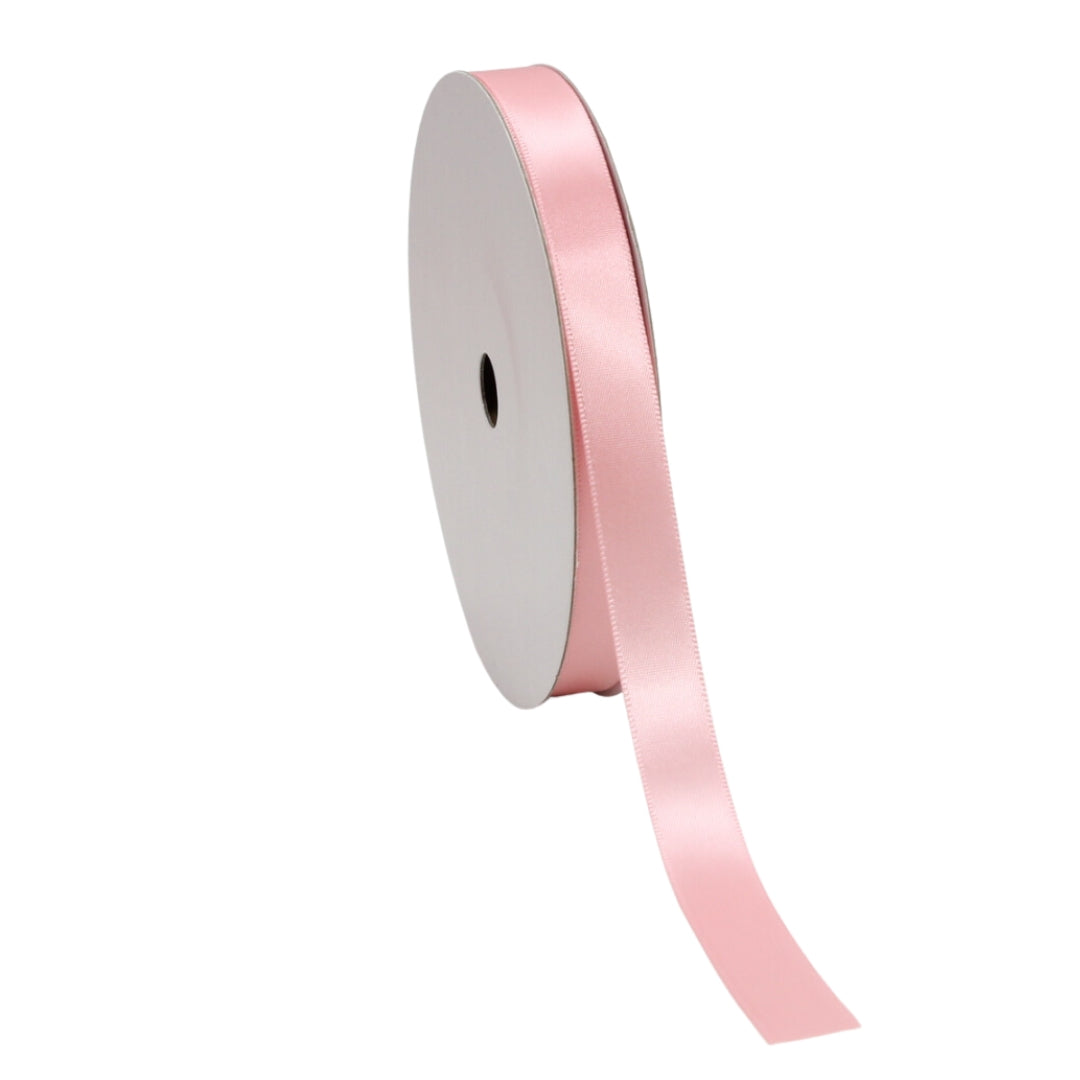 FD Satin Single Face Ribbon in Dusty Rose - 15mm x 50m – SmartfoxNZ