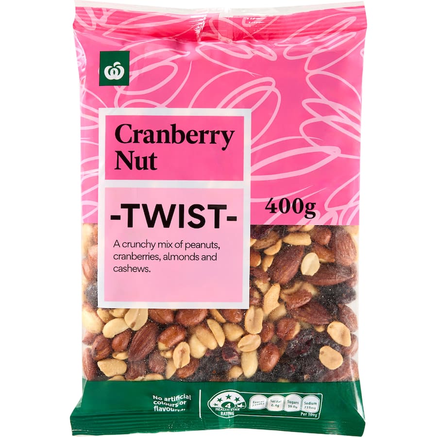 Woolworths Snack Mix Cranberry Nut Twist 400g – SmartfoxNZ