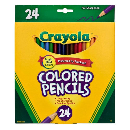 Crayola Colored Pencils Full Size 24Pk – SmartfoxNZ