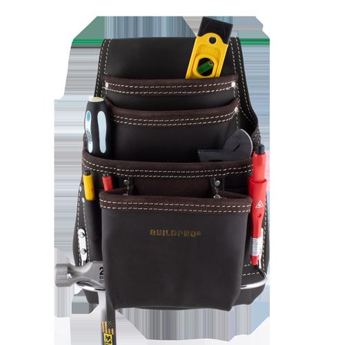 BUILDPRO Oil Tanned Leather Nail Bag – SmartfoxNZ