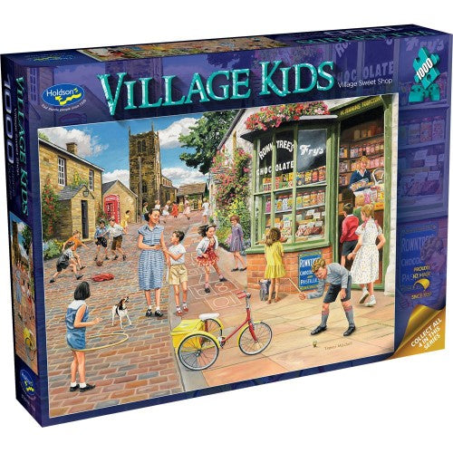 Jigsaw Puzzle - Village Kids Village Sweet Shop (1000pcs) – SmartfoxNZ