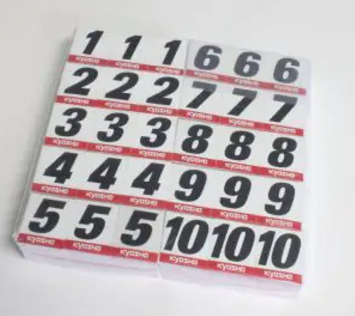 Kyosho Numbers 1 to 10 Set - 50 Each | Smartfox NZ – SmartfoxNZ