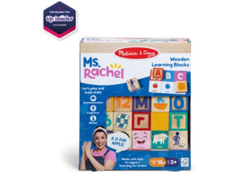 Ms. Rachel Blocks + Activity Cards - Engaging Toddler Learning Toy ...