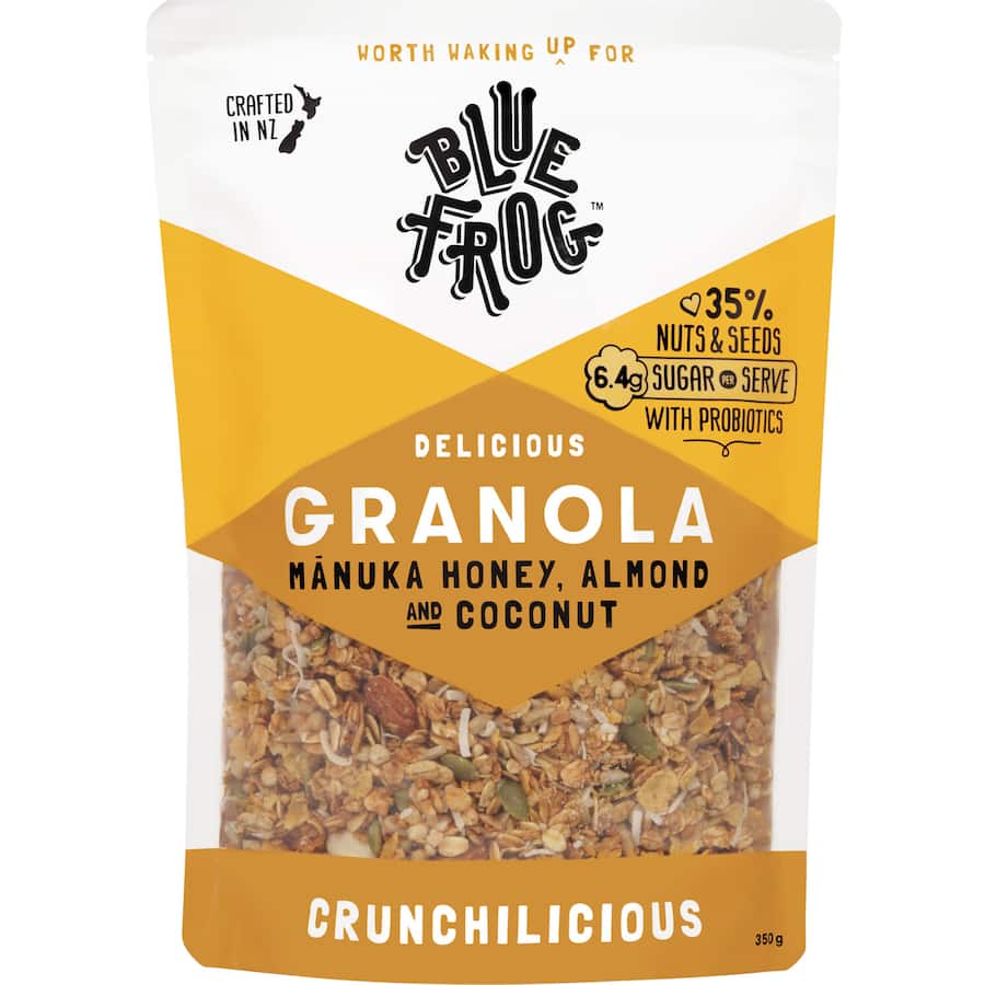 Blue Frog Granola Honey & Almond 350g - Healthy & Delicious Breakfast ...