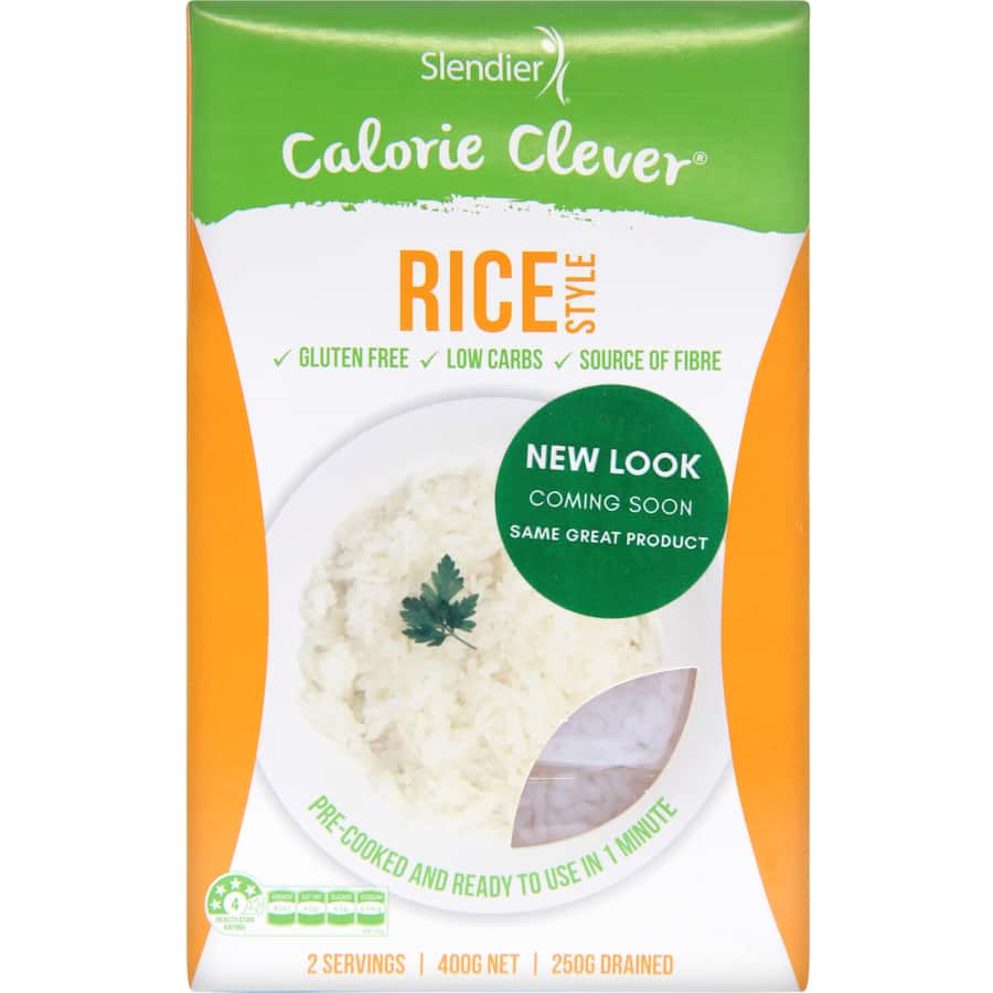 Slendier Slim Konjac Rice Style 400g - Low-Calorie Healthy Rice ...