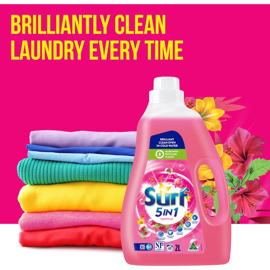 Surf Tropical Laundry Liquid - Smartfox NZ | Long-lasting Freshness ...