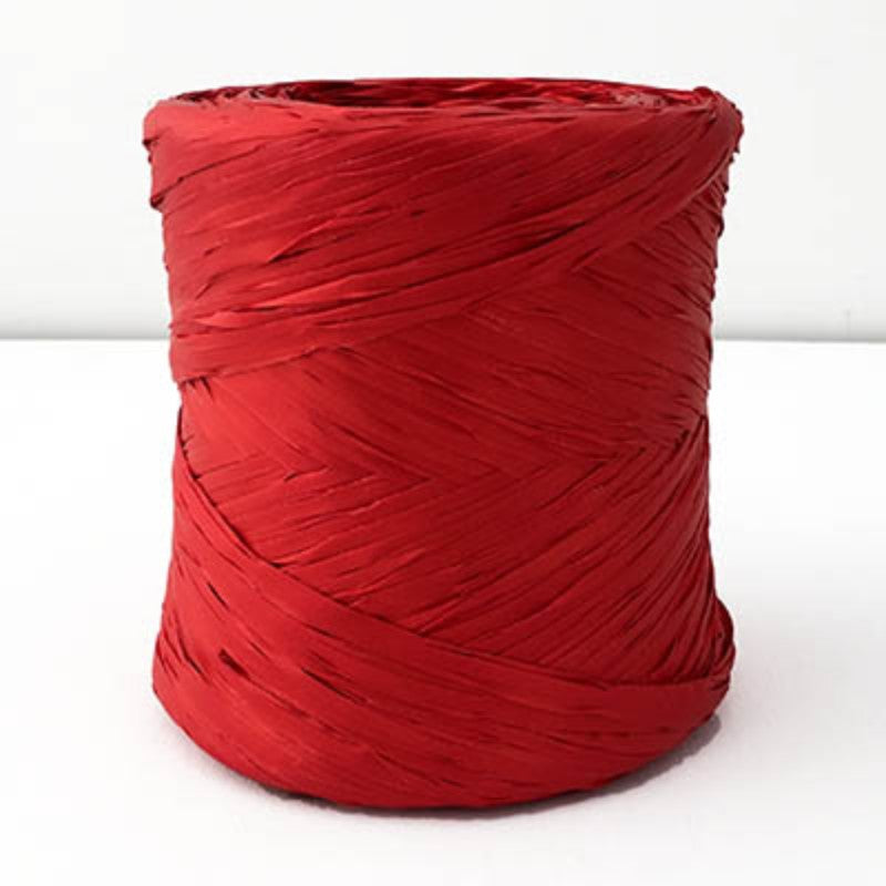 Poly Raffia 5mm x 200mtrs Red | Smartfox NZ - Craft Supplies – SmartfoxNZ
