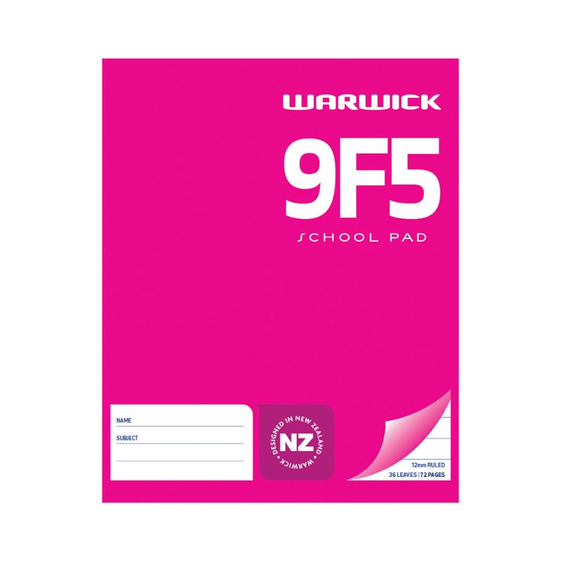 Warwick Pad 9F5 School Notebook | Smartfox NZ – SmartfoxNZ